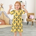 Anchor Sunflower Short Sleeve Dress A-Line Cute Midi Casual Sundress 2 ...