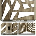 Fionafurn 4 Panel Carved Room Divider,Wooden Folding Decorative Privacy ...