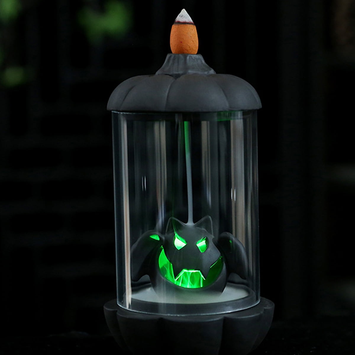 Travelwant Backflow Incense Burner Sturdy Bat Pumpkin Censer Holder ...