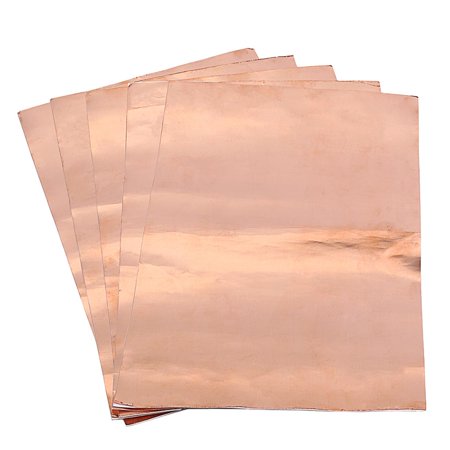 5Pieces Copper Tape with Conductive Adhesive Copper Sheets for Guitar ...