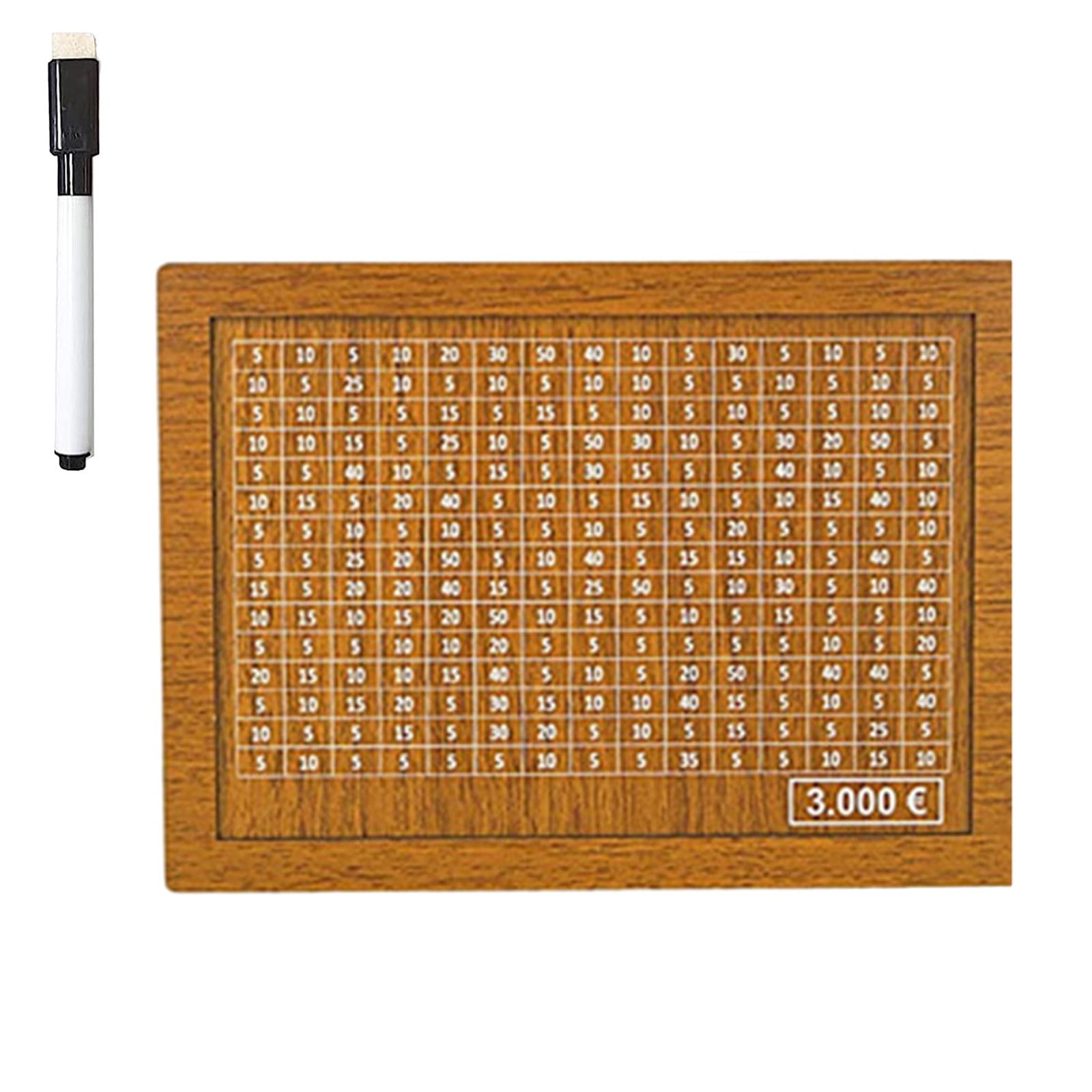 RAINB Wooden Money Box (4 Sizes) With Pen Money Box With Counter ...