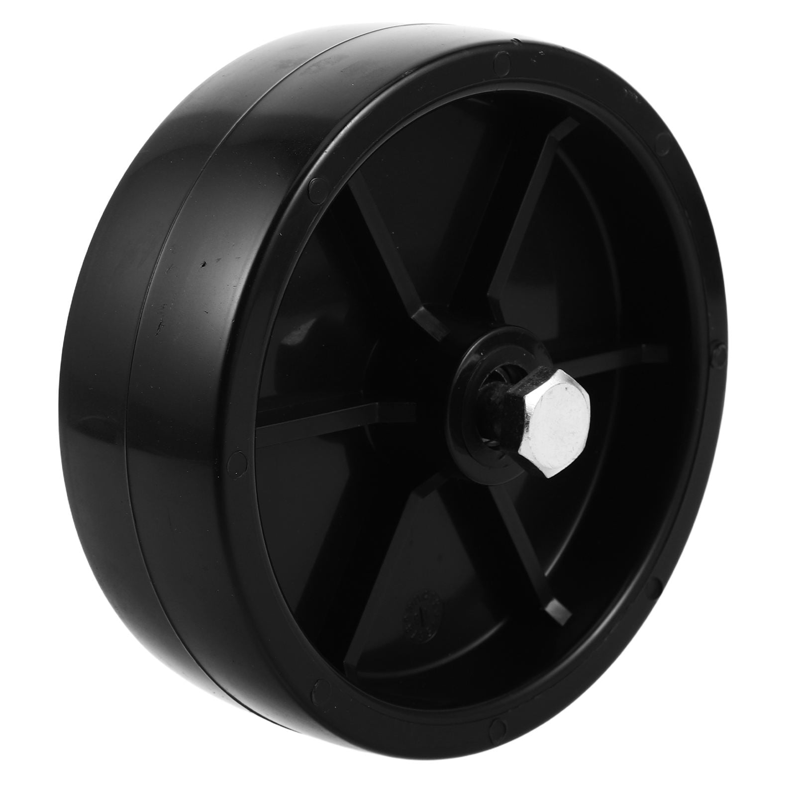 WEUVEB Black Plastic Round Trailer Jack Wheel 1 Set For High Load ...