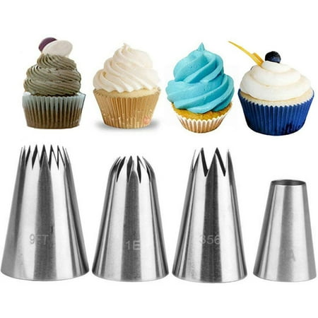 Large Stainless Steel Icing Spouts For DIY Cupcake Pastry And Cake ...