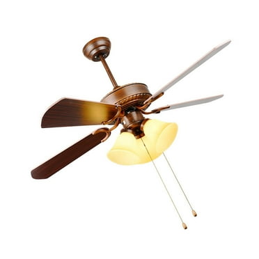 4 PCS Pendant Plug Chandelier Retro Decor Light Ceiling Fans Golden ...