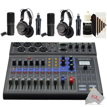 Zoom L12 LiveTrak Professional Soundboard Audio Interface, 12 Channel ...