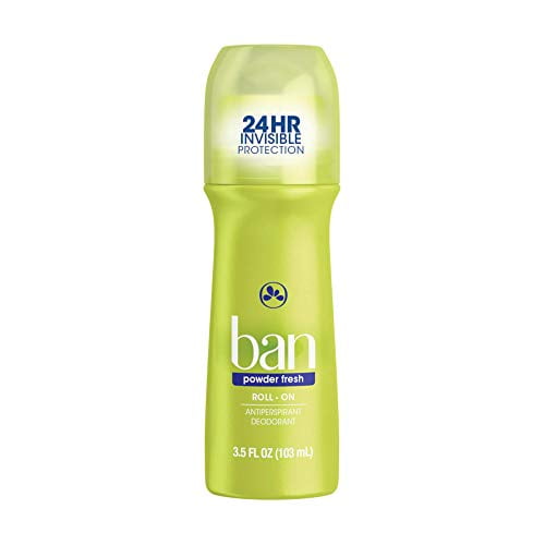 Ban Powder Fresh 24-hour Invisible Antiperspirant, Roll-on Deodorant ...