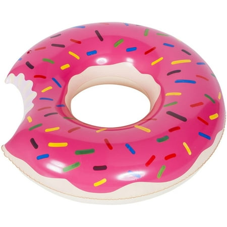 Inflatable Donut Float; 120CM Pool Party Swim Ring Inflatable Air ...