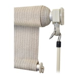 Keystone Fabrics Outdoor Roller Patio Sun Shade 10ft Wide (Beige ...