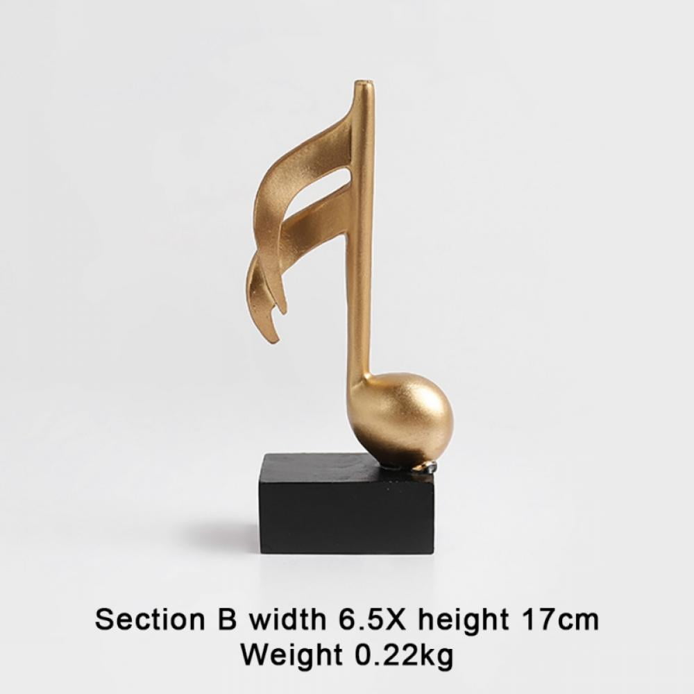 Modern Golden Musical Note Ornament for Home Decor,Creative Handicraft ...