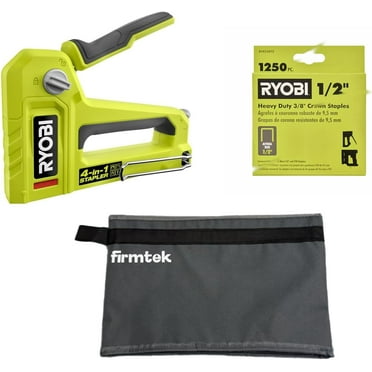 Ryobi 18-Volt ONE+ Cordless Compression Drive Crown Stapler with Power ...