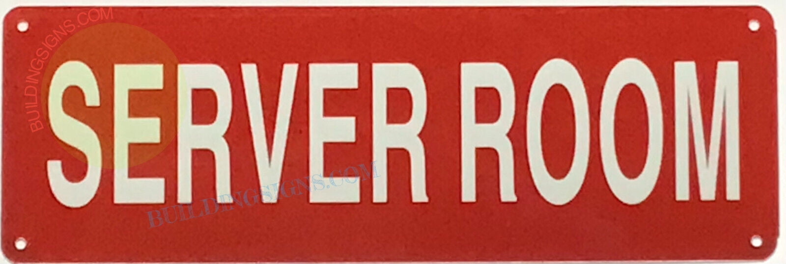 SERVER ROOM SIGN(4x12,RED,ALUMINUM) -ref19722 - Walmart.com