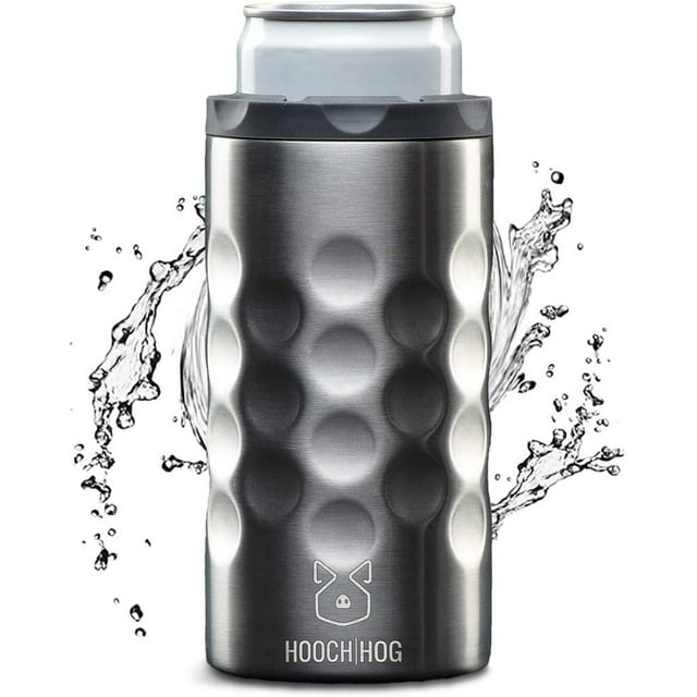 Hooch|Hog Slim Can Cooler - Insulated Stainless Steel Drink Sleeve Fits ...
