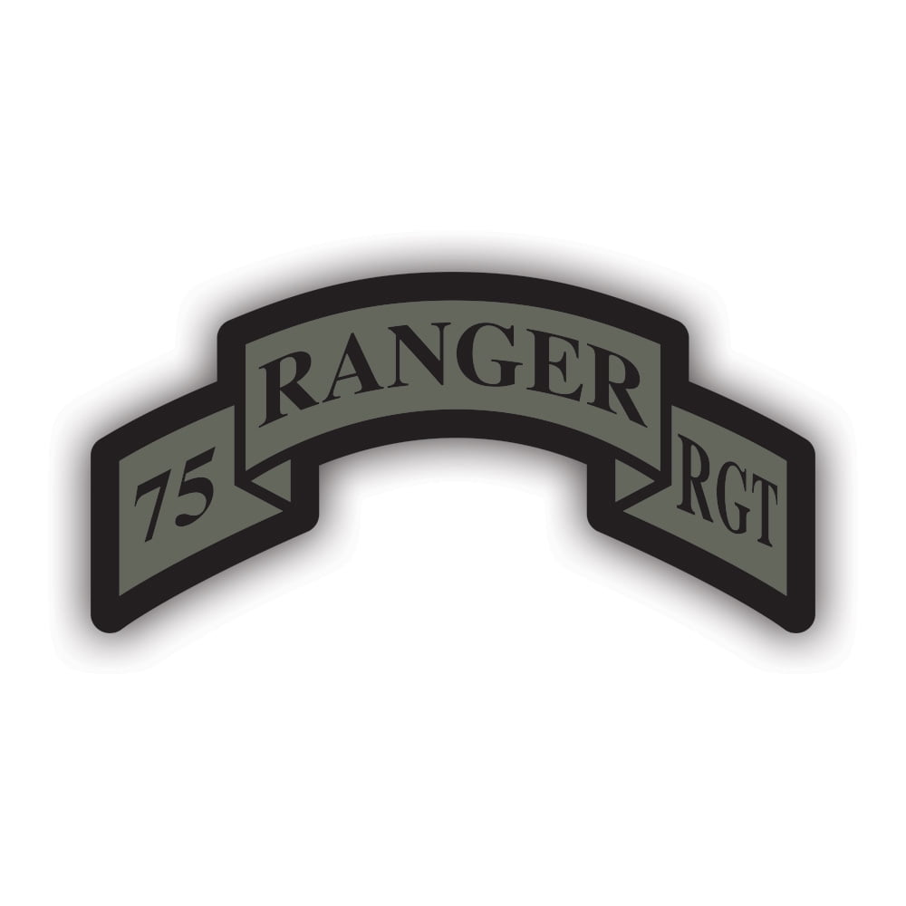 Subdued 75th Ranger Regiment Sticker Decal - Self Adhesive Vinyl ...