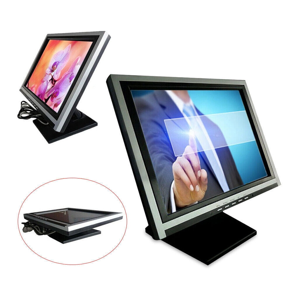 15-inch LCD Monitor Touch Screen VGA Retail Restaurant Monitor W/ Stand ...