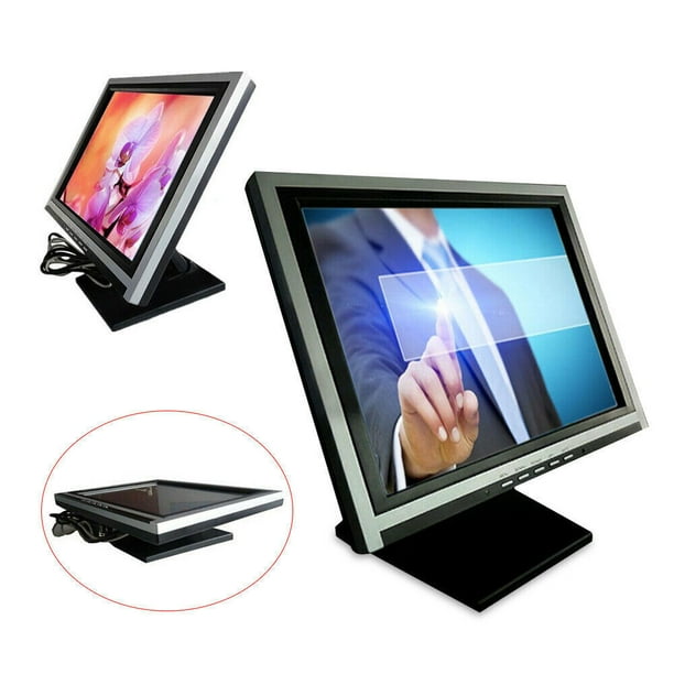 15-inch LCD Monitor Touch Screen VGA Retail Restaurant Monitor W/ Stand ...
