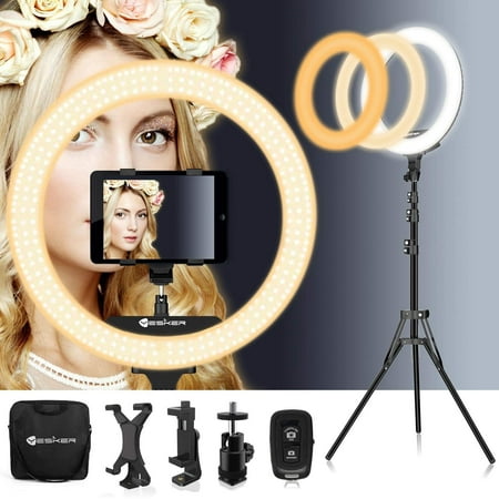 18 Inch Ring Light with Tripod Stand, LED Ringlight Color Temperature ...