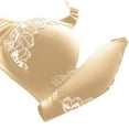 Womens Plus Size Bra Lace Comfort Cotton Bralette Push Up Wireless