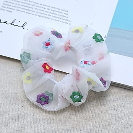 Cute Girly Strawberry Organza Large intestine Hair Ring Sweet Small ...
