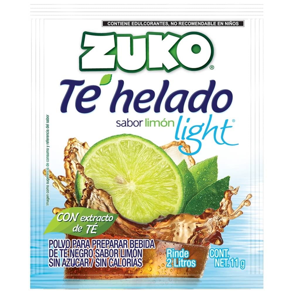 Polvo para preparar bebida Zuko Light té helado sabor limón 11 g ...