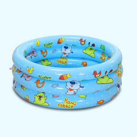 Three-Ring Kid Inflatable Swimming Pool Bobo Pool Thicken Parent-Child ...