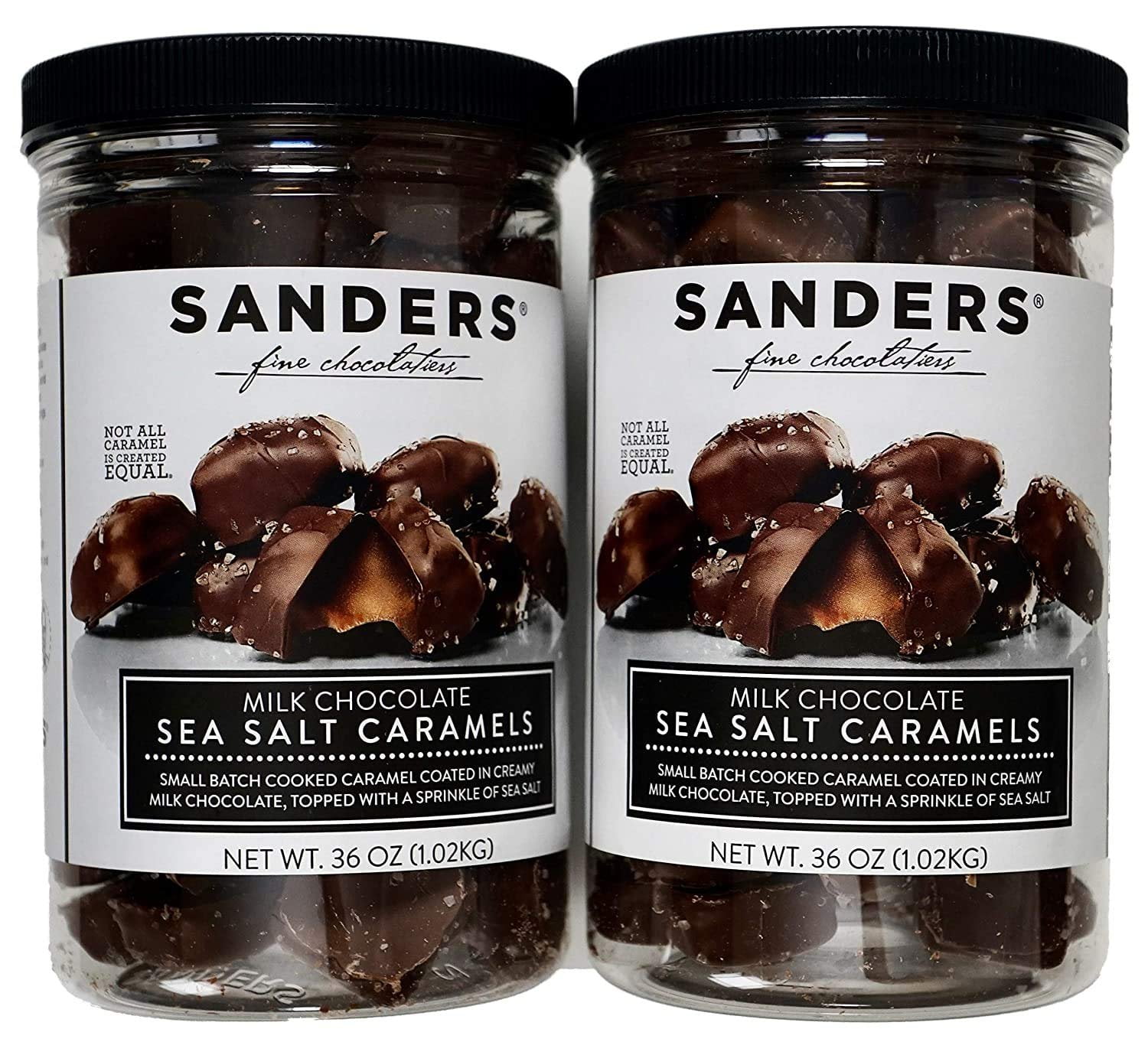 Sanders Milk Chocolate Sea Salt Caramels - 36oz Container - SUPER VALUE ...