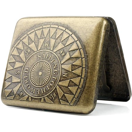 SHTUUYINGG Stainless Steel Cigarette Case Nickel Plating Wire Design ...