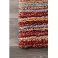 nuLOOM Classie Hand Tufted Shag Area Rug, 5' x 8', Red Multi - Walmart.com