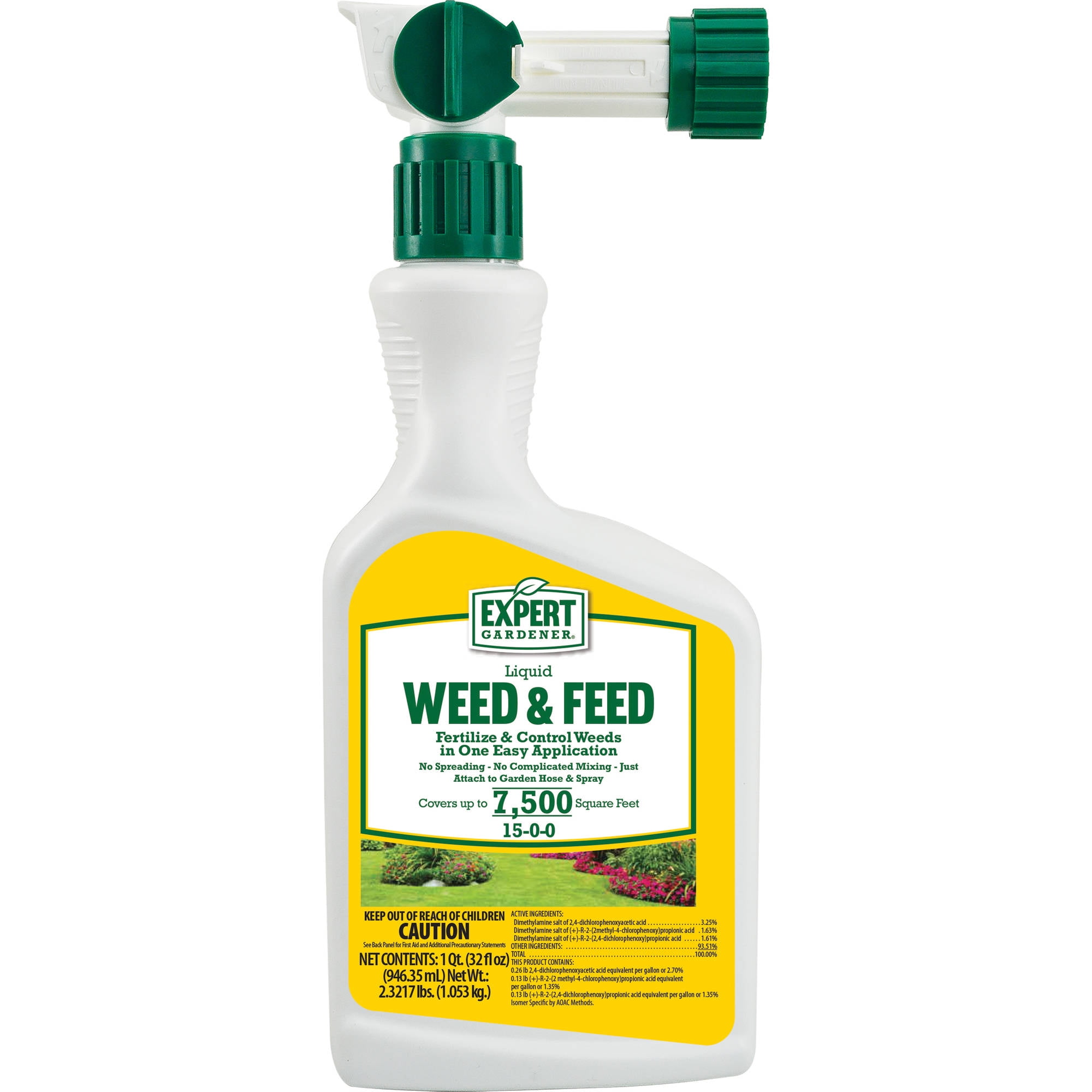 Expert Gardener Weed and Feed 15-0-0 Liquid Hose-end Covers 7,500 Sq Ft ... Expert Gardener Weed and Feed 15-0-0 Liquid Hose-end Covers 7,500 Sq Ft ...