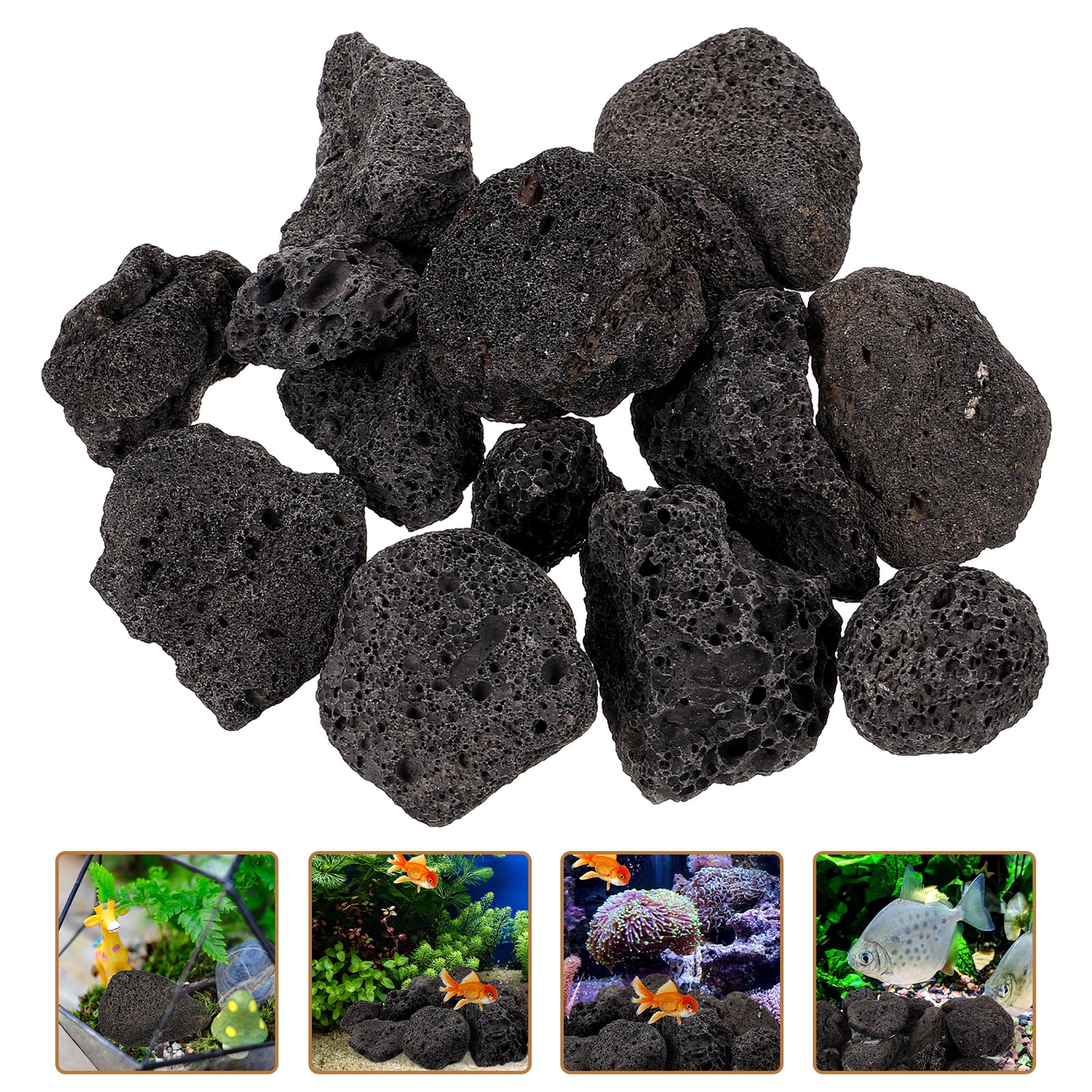 Click here for Operage 1set Of Large Black Lava Rocks - Black Lav... prices
