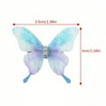5Pieces Fabric Butterfly Hair Clip Styling Accessories For Women Girl ...