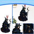 Aximioll Halloween Creepy Witch Pendants — Witch Silhouette with Spooky ...