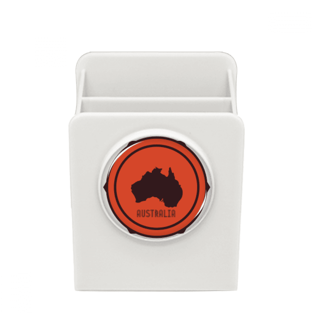Australia Flavor Map Emblem Illustration Desk Pencil Holder Cup Pen ...