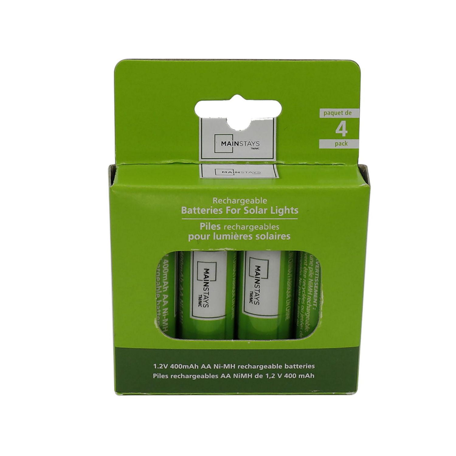 Mainstays Rechargeable Batteries For Solar Lights - Walmart.ca