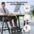 LITUEPET Rocking Foot Rest, Ergonomic Foot Stool with Massage Rollers ...