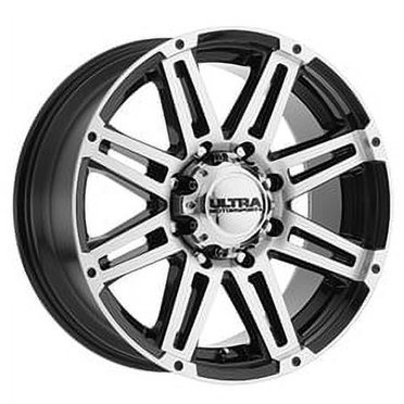 18x9 Ultra 202B Baron Gloss Black Wheel 6x5.5 (25mm) - Walmart.com