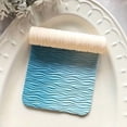 1pc Slime Mold with Linear Wave Textured Roller - Perfect for Crafts ...