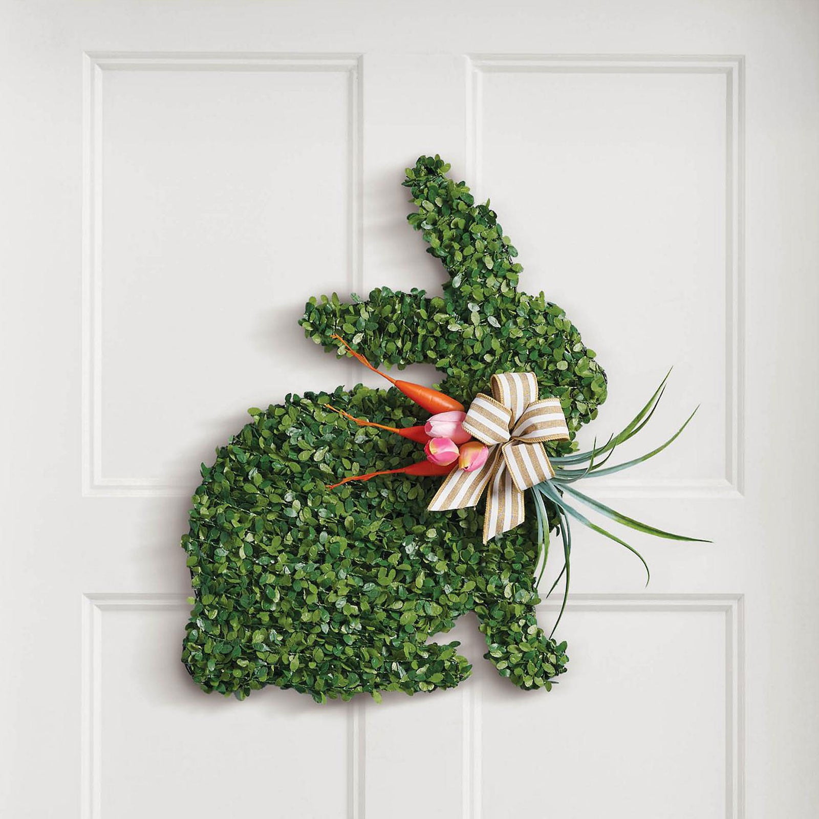 Click here for Meggemo Easter Green Plant Bunny Wreath Front Door... prices