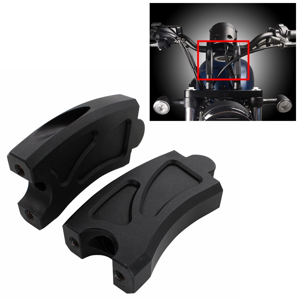 ZS 2Pcs Motorbike Aluminum Handlebar Risers Handle Bar Lift Clamp ...