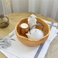 ACDANC Handmade Rattan Round Fruit Basket Food Storage Bowls Kitchen ...