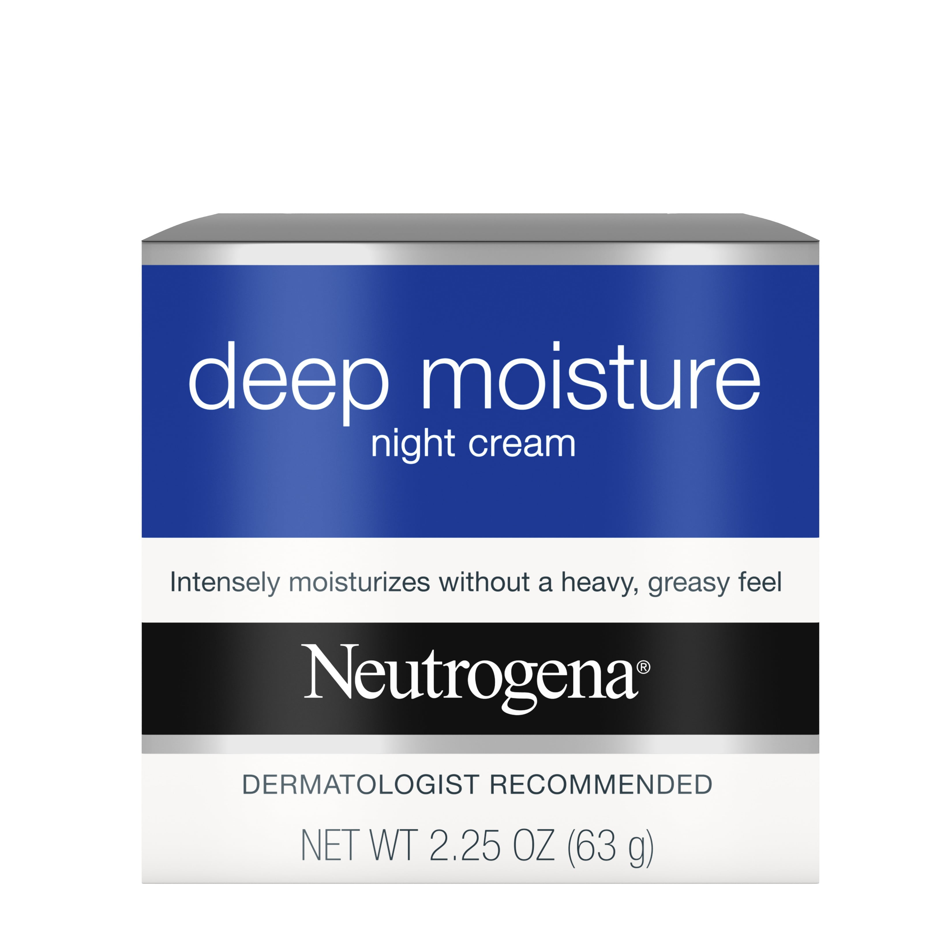 Neutrogena Deep Moisture Night Cream with Glycerin, Dry Skin, 2.25 oz ...