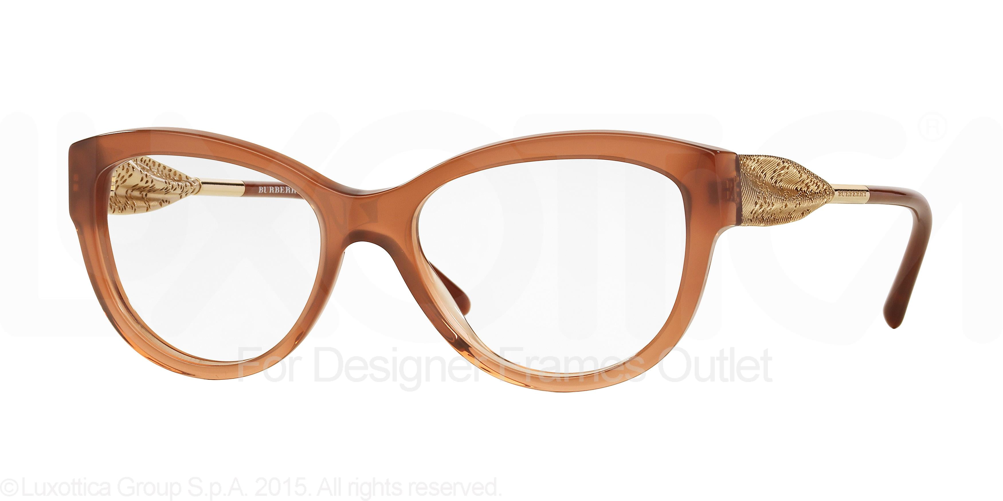 BURBERRY Eyeglasses BE 2210 3173 Brown Gradient 51MM - Walmart.com