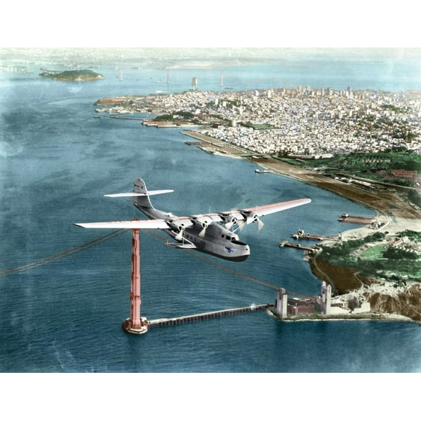 China Clipper, 1935. /Nthe Pan American Martin M-130 Flying Boat 'China ...