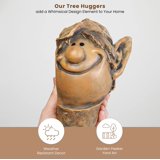 Bits and Pieces Elf Tree Hugger Yard Decorations Tree Sculpture Garden ...