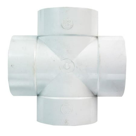 P179 PVC Cross Tee 4 in. - Walmart.com
