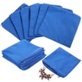 24 Pcs Silver Bags, 6 x 6 Inches Velvet Pouches with Zipper, Anti ...