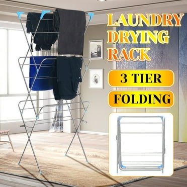 Costway Laundry Clothes Storage Drying Rack Portable Folding Dryer ...