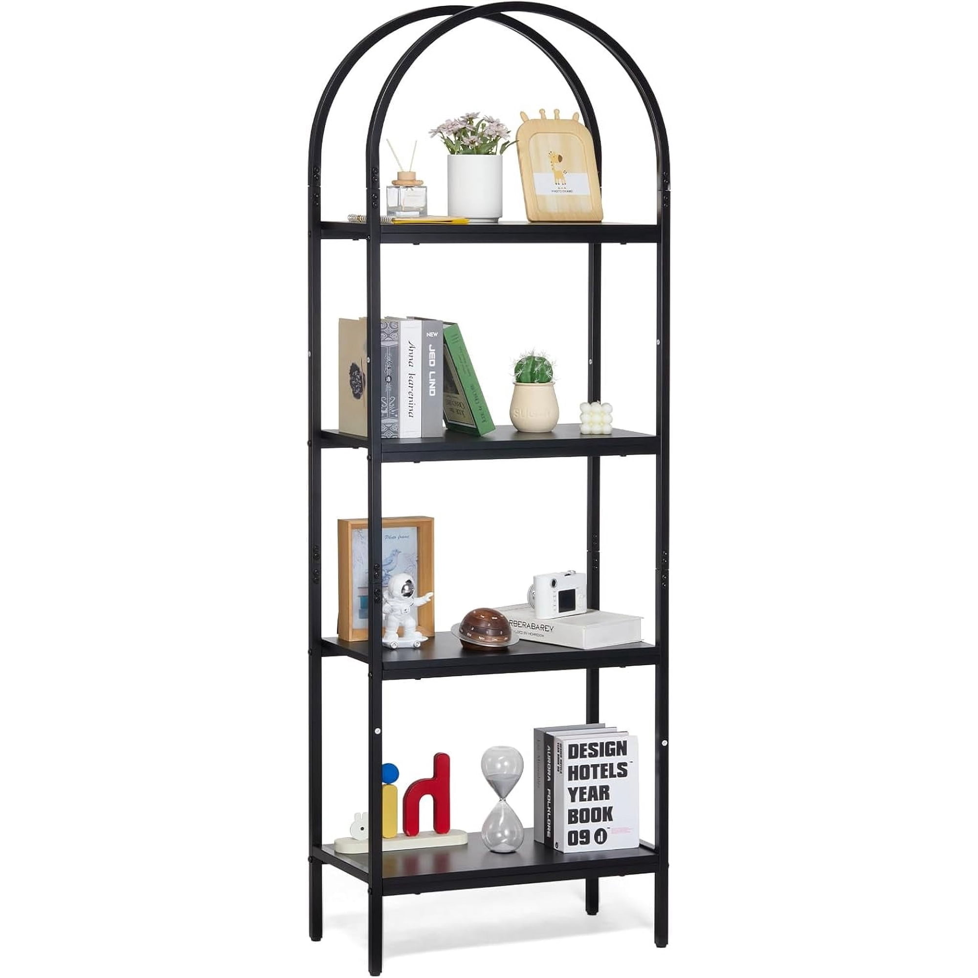 Click here for Wangbasdasd Open Bookshelf  4-Tier  Arched Bookcas... prices