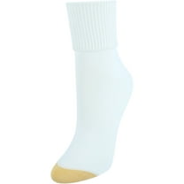 Gold Toe Women's Providence Turn Cuff Cotton Blend Socks (3 Pair Pack ...