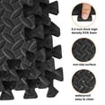 Wacanda 32cm x 32cm Black Interlocking Floor Mats - Walmart.com