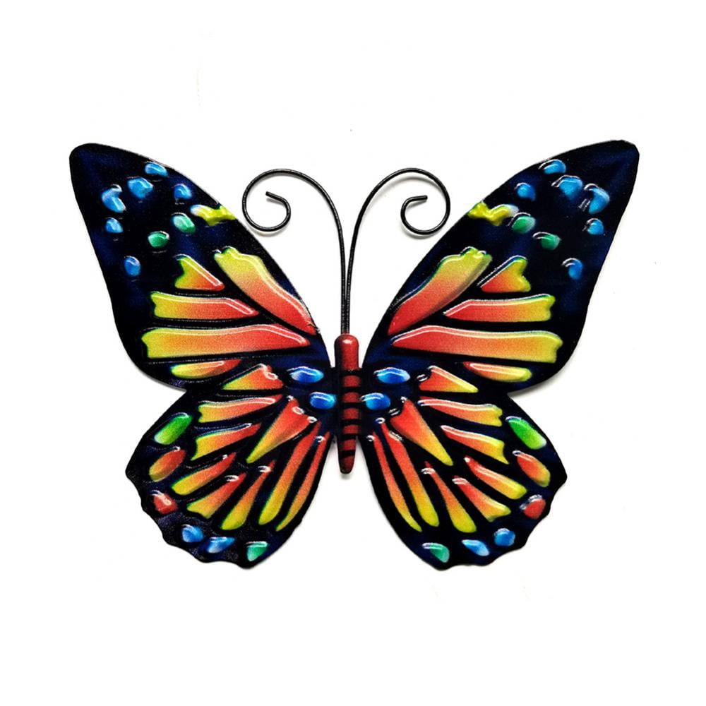 Large Metal Butterfly Wall Art Outdoor Decor, 6.3" Butterflies Wall ...